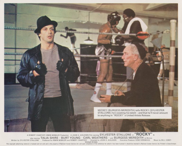 Rocky (1976) [UK] ~ cinema lobby cards