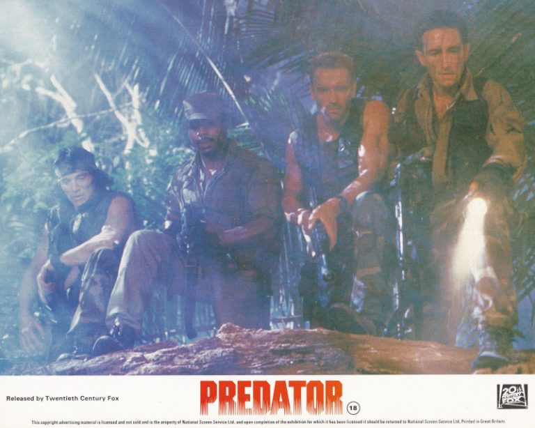 Predator (1987) [UK] ~ cinema lobby cards
