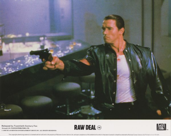 Raw Deal (1986) [UK] ~ cinema lobby cards